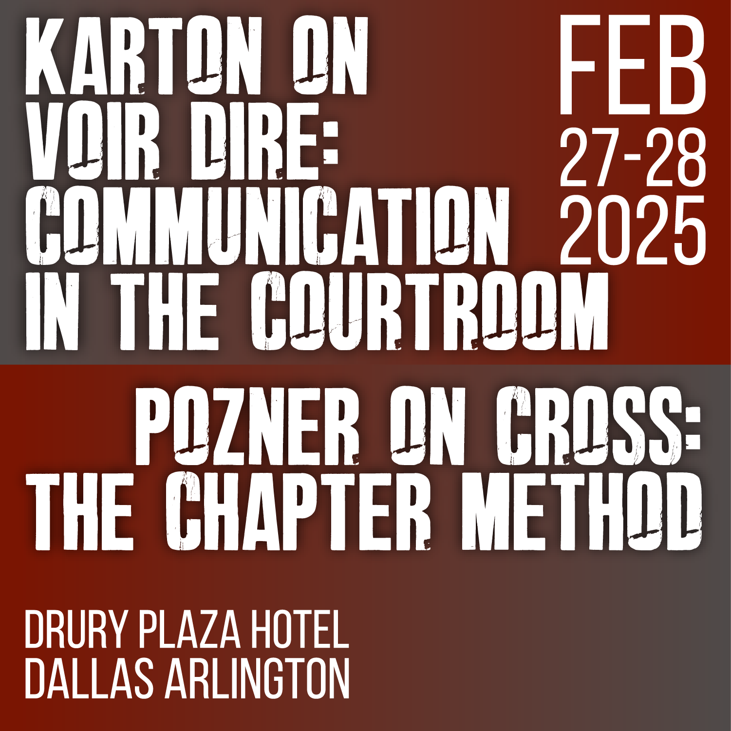 Display event - Karton on Voir Dire: Communication & Pozner on Cross